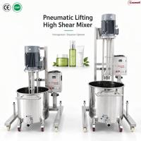 China Pneumatic Lift High Shear Homogenizer Mixer for Chemical Disperser Cream Shampoo for sale