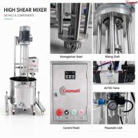 China Pneumatic Lift High Shear Homogenizer Mixer for Chemical Disperser Cream Shampoo for sale
