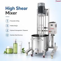 China Pneumatic Lift High Shear Homogenizer Mixer for Chemical Disperser Cream Shampoo for sale