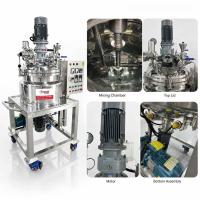 China Cosmetic Lotion Vacuum Homogenizing Emulsifier Mixer Small Scale Fixed for sale