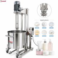 China High Shear Homogenizer Mixer Pneumatic Lift for Cream Lotion Paint Pigment Disperser for sale