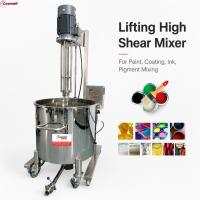 China Pneumatic Lifting Homogenizer Liquid Detergent Shampoo Paint Mixing Equipment for sale