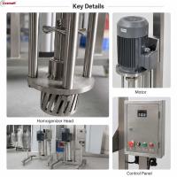 China Pneumatic Lifting Homogenizer Liquid Detergent Shampoo Paint Mixing Equipment for sale