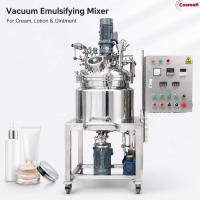 China High Speed Fixed Vacuum Homogenizer Emulsifier Mixer 50L for Cream Lotion Sunscreen for sale
