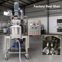 China High Speed Fixed Vacuum Homogenizer Emulsifier Mixer 50L for Cream Lotion Sunscreen for sale