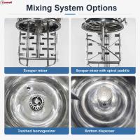 China Cosmetic Mixing Tank Small Vacuum Emulsifier Homogenizer Mixer for Making Mayonnaise for sale