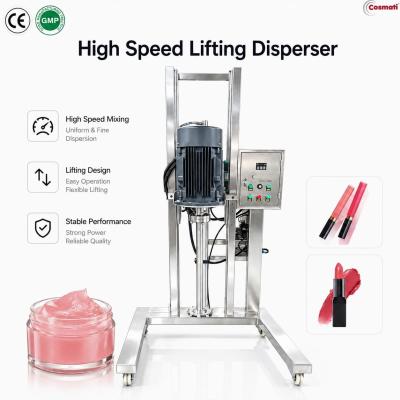 China High Speed Disperser Mixer Lifting Agitator Cosmetic Chemical Equipment for sale
