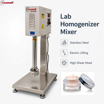 China 10L 20L 30L Medium Size Cosmetic Liquid High Shear Homogenizer Lab Emulsifier for sale