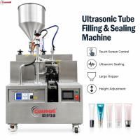 China Semi Automatic Ultrasonic Soft Tube Filling Sealing Machine for Hand Cream Toothpaste for sale