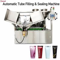 China Automatic Double Head Aluminium Tube Filling Sealing Cartoning Machine for Ointment Gel for sale