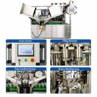 China Automatic Double Head Aluminium Tube Filling Sealing Cartoning Machine for Ointment Gel for sale