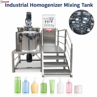 China 500L 2000L Liquid Soap Making Machine Heating Shampoo Agitator Mixing Tank for sale