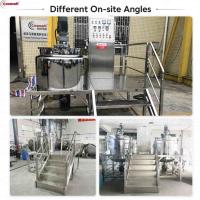 China 500L 2000L Liquid Soap Making Machine Heating Shampoo Agitator Mixing Tank for sale