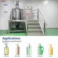China 500L 2000L Liquid Soap Making Machine Heating Shampoo Agitator Mixing Tank for sale