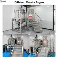 China Liquid Soap Double Jacket Mixing Tank Stainless Steel Shampoo Detergent Mixer for sale