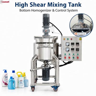 China Airtight Liquid Mixing Tank 50L 100L 200L Pneumatic Explosion Proof Perfume Solvent Mixer for sale