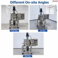 China Stainless Steel Double Jacket Mixing Tank 50L 100L 200L Shampoo Liquid Soap Mixer for sale