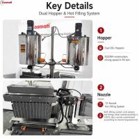 China Automatic Lipstick Filling Machine 12 Nozzles Heating Stirring Makeup Production for sale