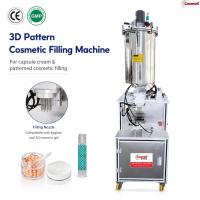 China 3D Pattern Cosmetic Filling Machine Single Color Pearl Cream Lotion Foundation Filler for sale
