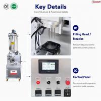 China 3D Pattern Cosmetic Filling Machine Single Color Pearl Cream Lotion Foundation Filler for sale