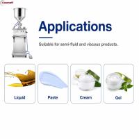 China Semi Automatic Volumetric Filling Machine Gear Pump Cosmetic Cream Shea Butter Filler for sale