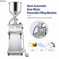 China Semi Automatic Volumetric Filling Machine Gear Pump Cosmetic Cream Shea Butter Filler for sale