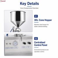 China Semi Automatic Volumetric Filling Machine Gear Pump Cosmetic Cream Shea Butter Filler for sale