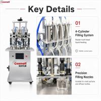China 4 Nozzle Vacuum Perfume Filling Machine Fragrance Reed Diffuser Filler for sale