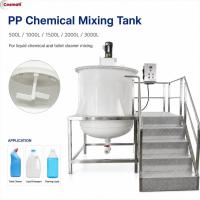 China PP Mixing Tank 500L-3000L Polypropylene Anti Corrosion Toilet Cleaner Bleach Agitator for sale