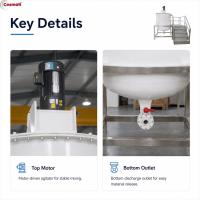 China PP Mixing Tank 500L-3000L Polypropylene Anti Corrosion Toilet Cleaner Bleach Agitator for sale