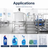 China PP Mixing Tank 500L-3000L Polypropylene Anti Corrosion Toilet Cleaner Bleach Agitator for sale