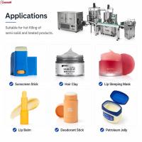 China Automatic Heated Gear Pump Filling Machine Lip Balm Pomade Deodorant Filler for sale