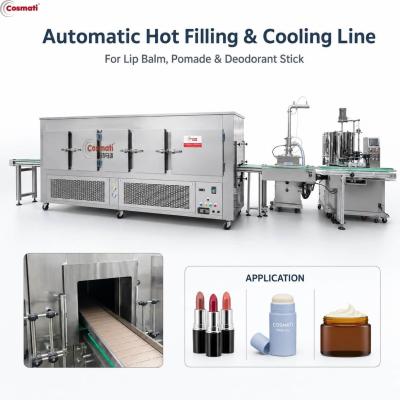 China Cosmetic Cooling Tunnel Lipstick Lip Balm Deodorant Hair Wax Freezing Conveyor for sale