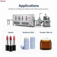 China Cosmetic Cooling Tunnel Lipstick Lip Balm Deodorant Hair Wax Freezing Conveyor for sale