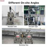 China Stainless Steel Mixing Tank 50L-1000L Shampoo Liquid Soap Homogenizer Mixer for sale