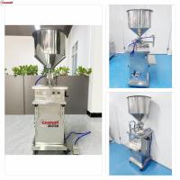 China Pneumatic Paste Filling Machine Semi Automatic Cream Lotion High Viscosity Filler for sale