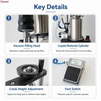 China Pneumatic Perfume Filling Machine Semi Automatic Single Nozzle Fragrance Filler for sale