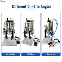 China Double Nozzle Vacuum Perfume Filling Machine Semi Automatic Fragrance Bottle Filler for sale