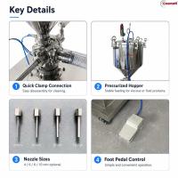 China Pressurized Cosmetic Filling Machine Lip Gloss Mascara Gel Single Nozzle Filler for sale