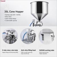 China Pneumatic Filling Machine for High Viscosity Cosmetic Paste Gel Lotion Shampoo for sale