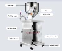 China Pneumatic Semi Automatic Honey Mayonnaise Chocolate Chili Sauce Hopper Filling Machine for sale
