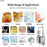 China Pneumatic Semi Automatic Honey Face Cream Paste Liquid Filling Machine for sale