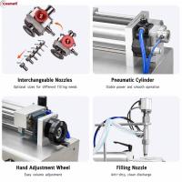 China Pneumatic Semi Automatic Piston Filling Machine Cream Paste Ointment Cosmetic Filler for sale