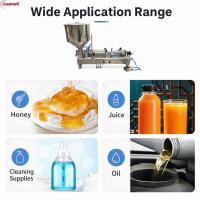 China Pneumatic Semi Automatic Piston Filling Machine Cream Paste Ointment Cosmetic Filler for sale
