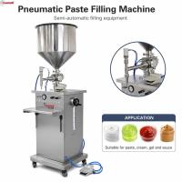 China Semi Automatic Pneumatic Paste Filling Machine Cream Gel Ointment Cosmetic Filler for sale