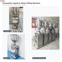 China Semi Automatic Pneumatic Paste Filling Machine Cream Gel Ointment Cosmetic Filler for sale