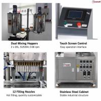 China Automatic Lipstick Filling Machine 12 Nozzle Hot Filling Lip Balm Production Line for sale