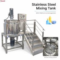 China Multifunctional High Speed Homogenizer Mixing Tank 1000L 2000L 3000L Shampoo Detergent Production for sale