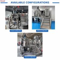 China 500L 316L Stainless Steel Heating Mixing Tank Shampoo Hand Sanitizer Laundry Detergent Production Line for sale