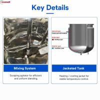 China Stainless Jacketed Homogenizing Mixing Tank 100L For Shampoo Liquid Soap for sale